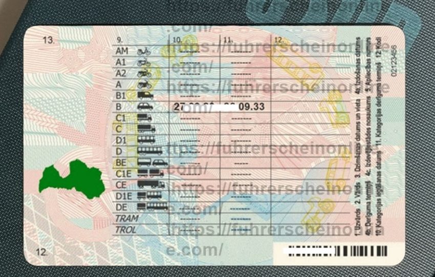 Latvia Driver’s License For Sale | Fuhrerschein